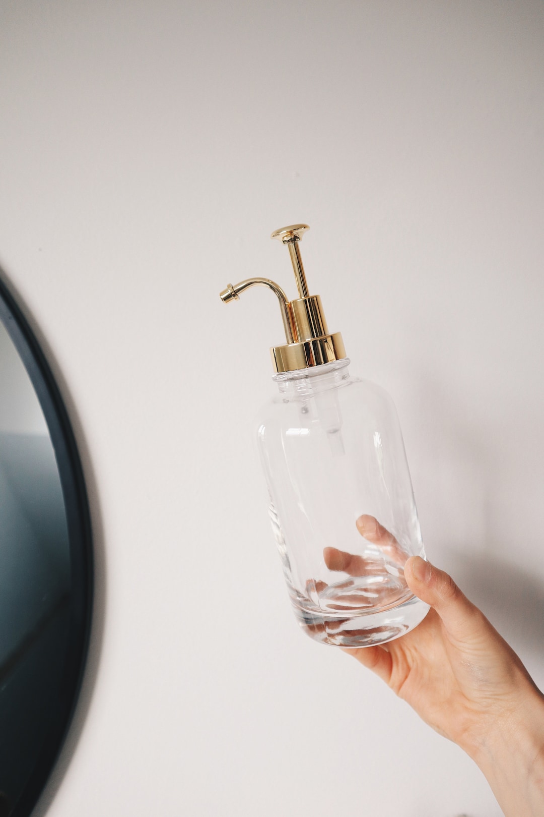 Coffee Bar Syrup Pump, Glass Syrup Pump, Gold Accents, Glass, Storage ...