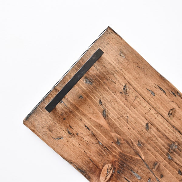 Rustic Metal Tray - Etsy