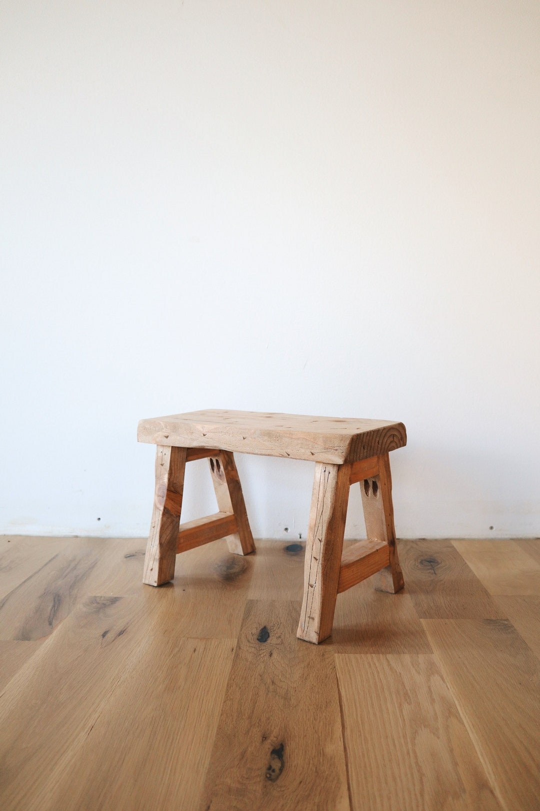 Rustic Wood Stool, Rustic Step Stool, Children's Bench, Plant Stand ...
