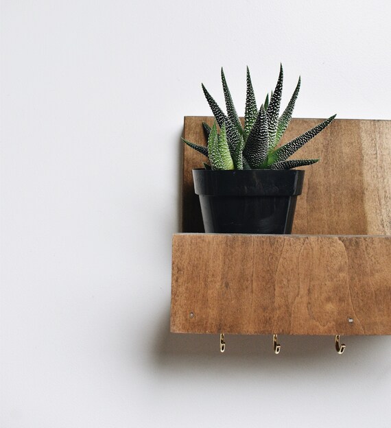 Mini Shelf Mail Shelf Solid Wood Shelf Poplar Shelf Key - Etsy
