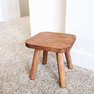 Wooden Stool, Removable Legs, Plant Stand, Adult Step Stool, Natural ...