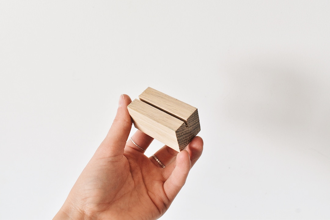 4 Pack Photo Blocks, Wood Blocks, White Oak Block, Photo Display ...