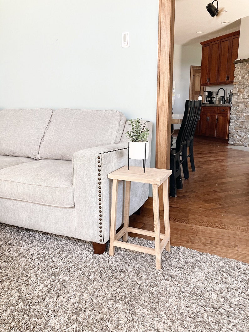 End Table White Oak Table Side Table Natural Wood Table - Etsy