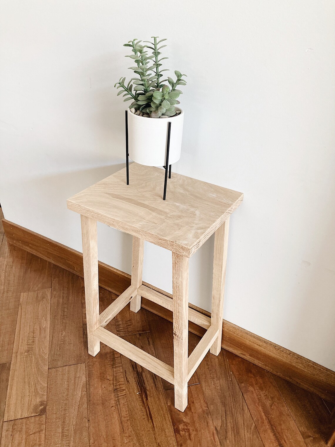 End Table White Oak Table Side Table Natural Wood Table - Etsy