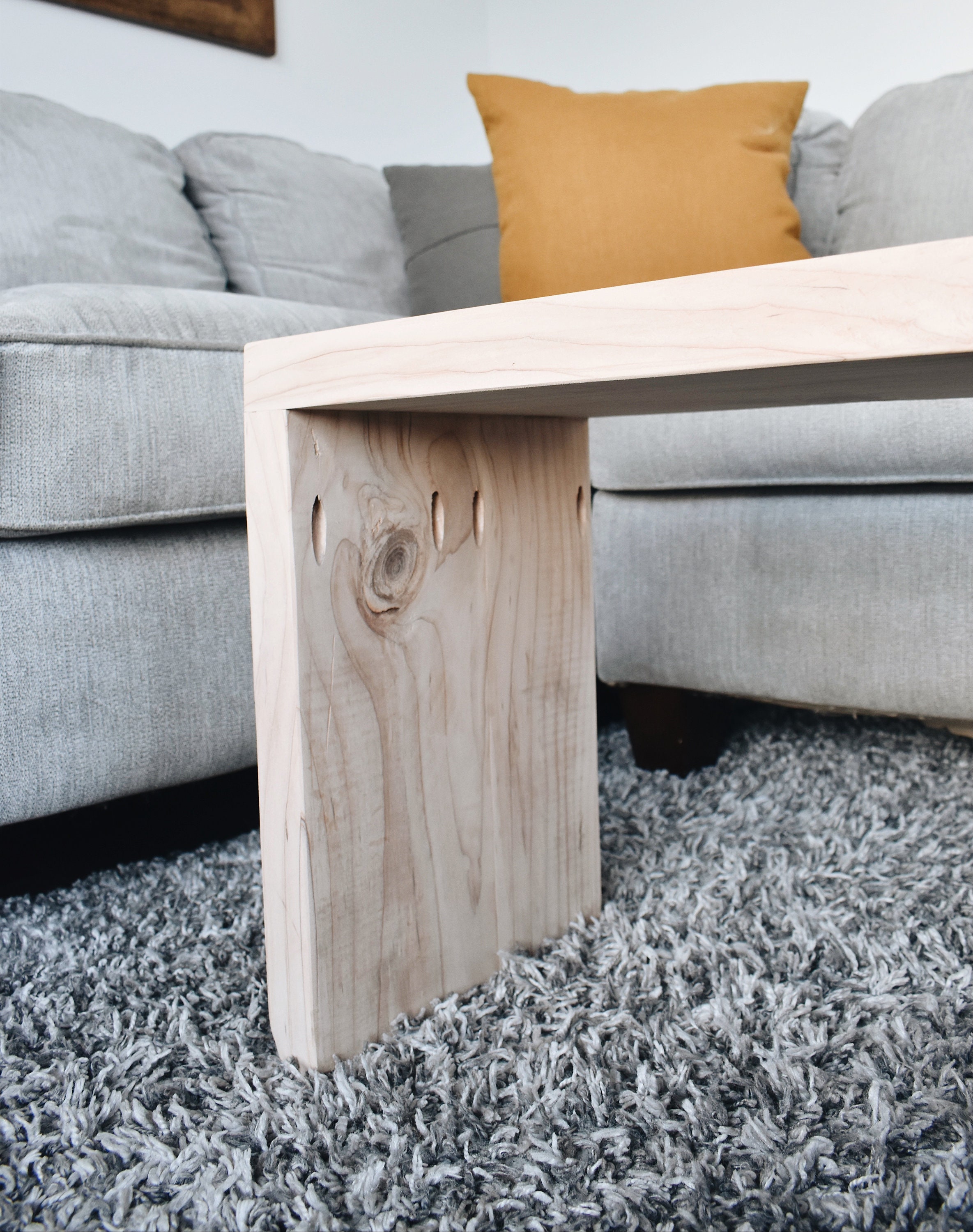 Natural Wood Bench Solid Bench Modern Style Bench Entryway - Etsy