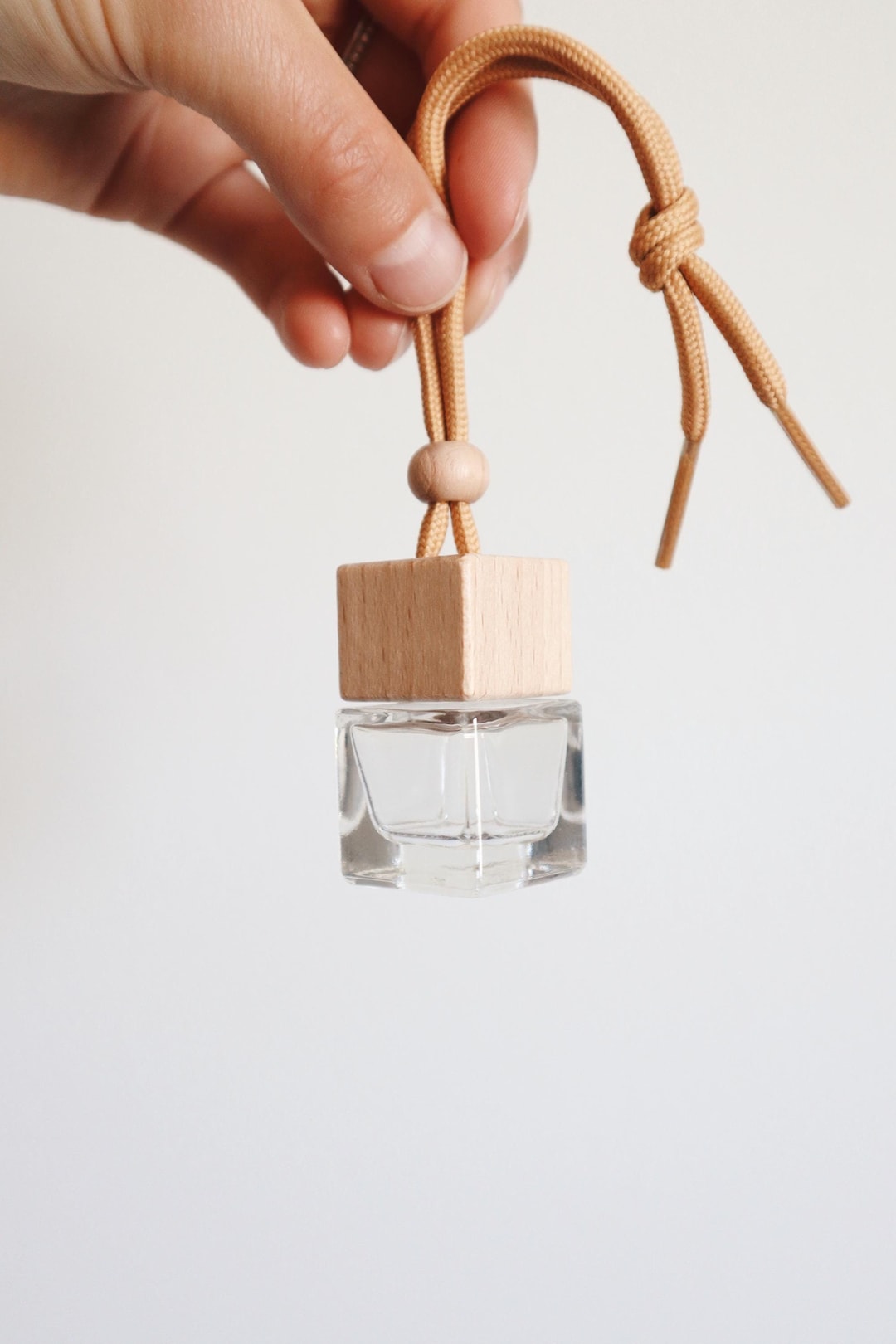 Car Diffuser, Empty Mini Diffuser, Glass and Wood Diffuser, Fragrance ...