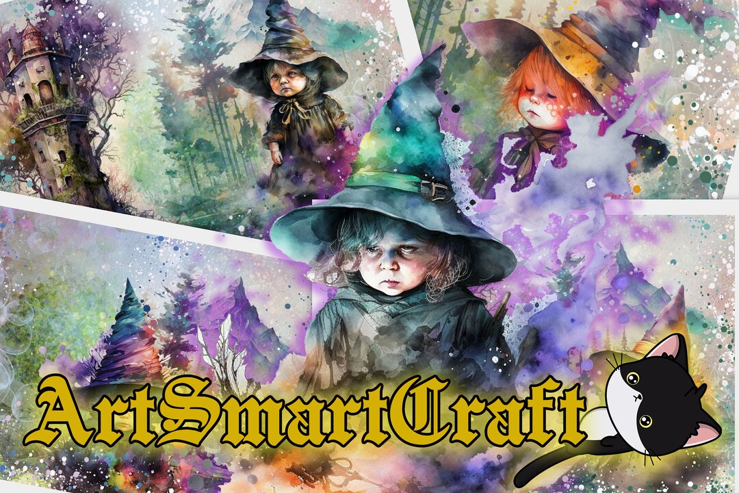 Baby Witches. Little Witches Journal Kit 25 Files Digital - Etsy
