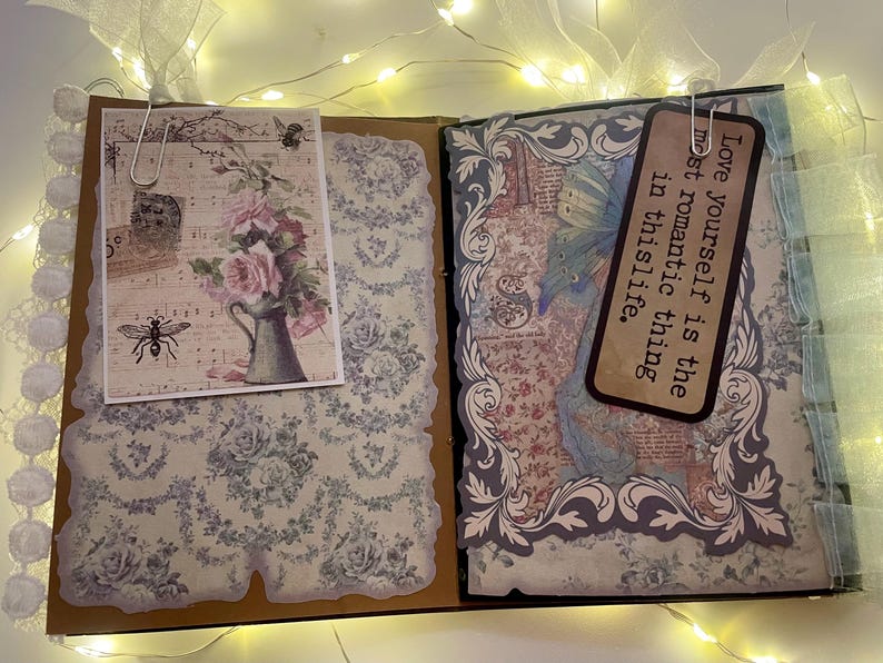 Handmade, Soft Cover, Smal Junk Journal, Happy Mail, Scrapbook ...