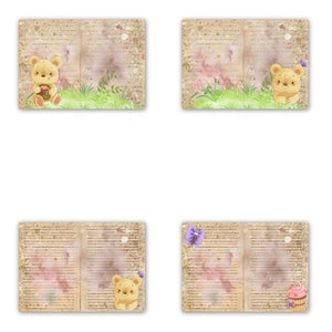 Cute Little Bear Junk Journal Kit Instant Download Printable - Etsy