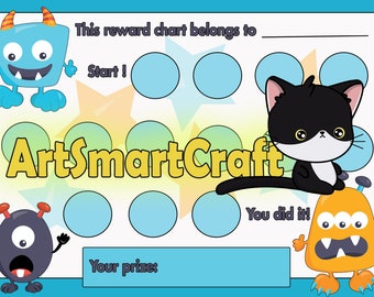 Printable Animals Reward Chart Kid's Sticker Chart - Etsy Israel