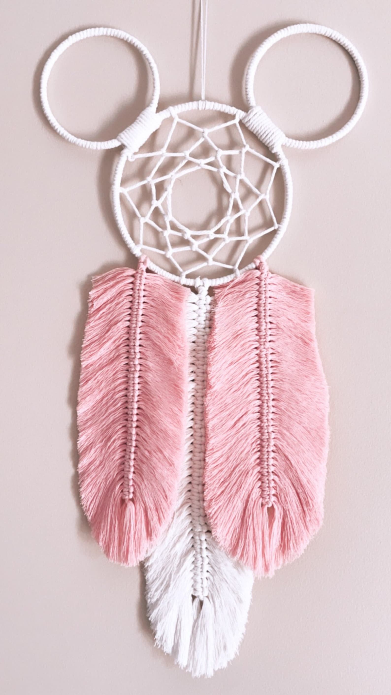 MEDIUM Mickey Macrame Mouse Dream Catcher - Etsy