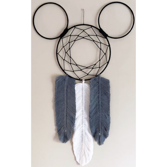 XL Mickey Macrame Dreamcatcher | Etsy