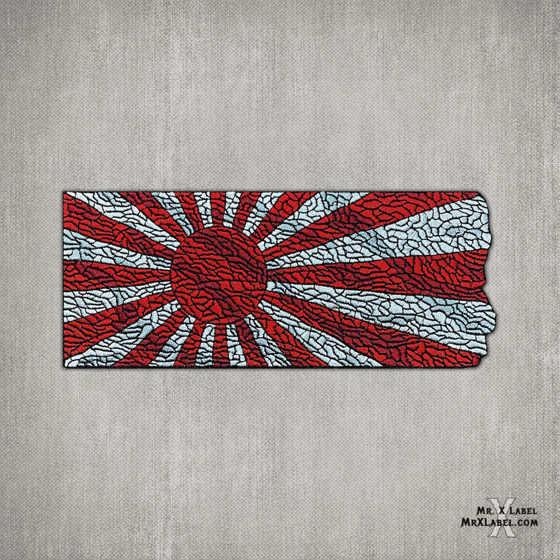 Rising Sun Flag Patch 100% Embroidered Patch With Hook - Etsy UK