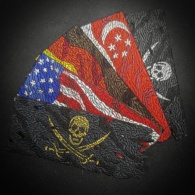 Pirate Flag Patch - Calico Jack (john Rackham) - 100% Embroidered Patch ...