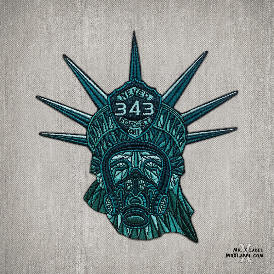 911 Tribute - 343 Fire - Statue of Liberty Patch - Etsy