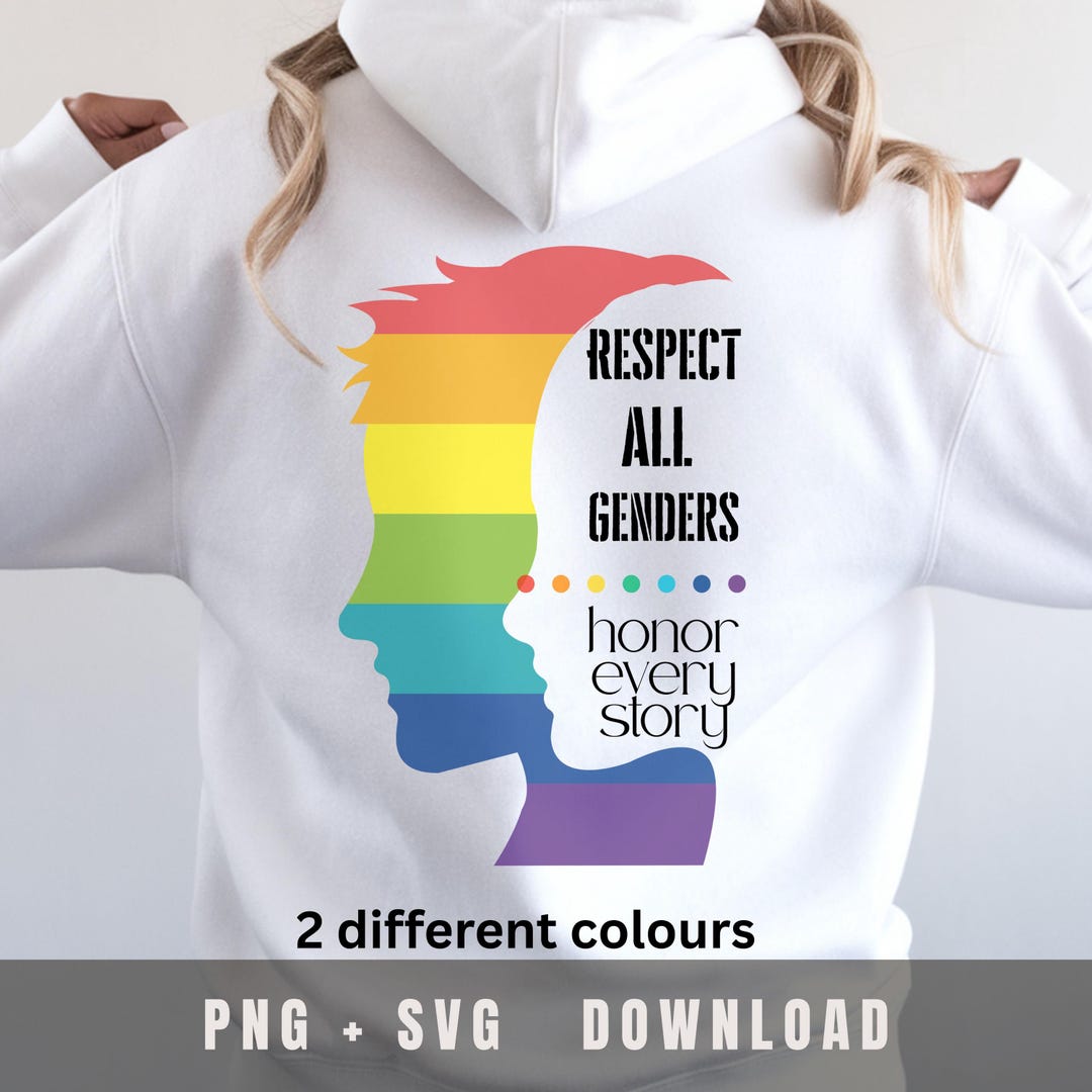 Respect All Genders SVG PNG | Pride Equality Design | LGBTQ Inclusive ...