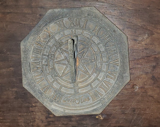 Vintage Garden Sundial,primitive Decor,country Garden,patina,farmhouse ...