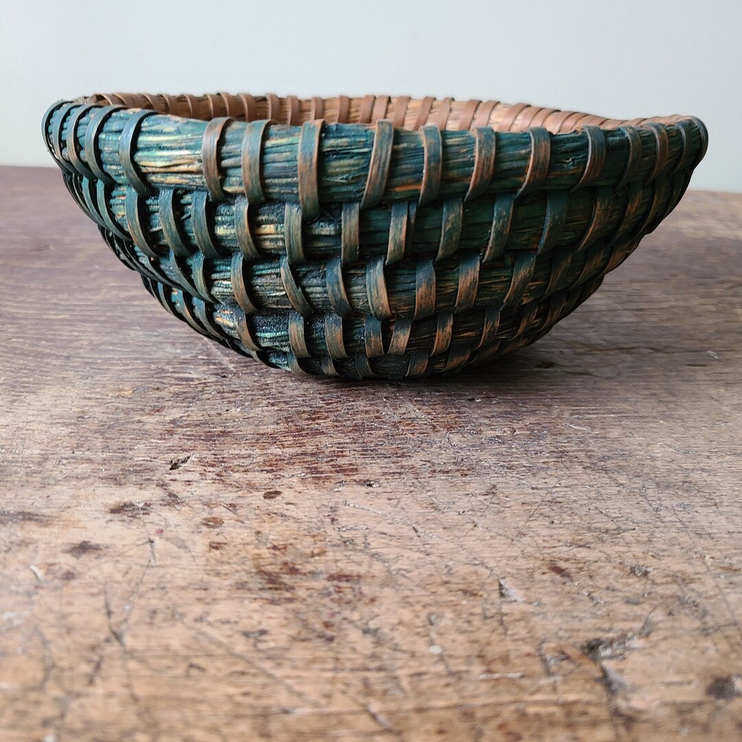 19th Century Rye Basket,original Paint,primitive - Etsy