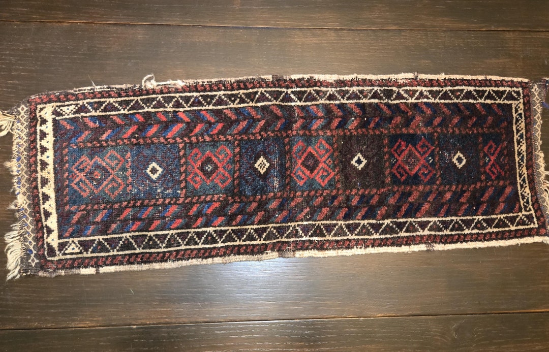 19th Century Antique Oriental Table Rug,antique Table Runner,primitive ...
