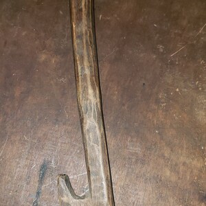 Antique Wood Barn Hook,patina,primitive,wooden Hook - Etsy