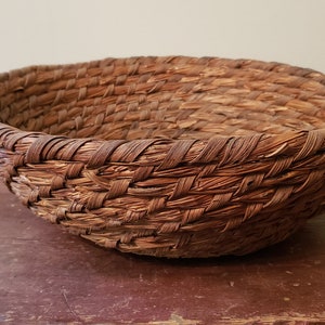 Antique Rye Basket,primitive,patina,19th Century Rye Straw Basket - Etsy
