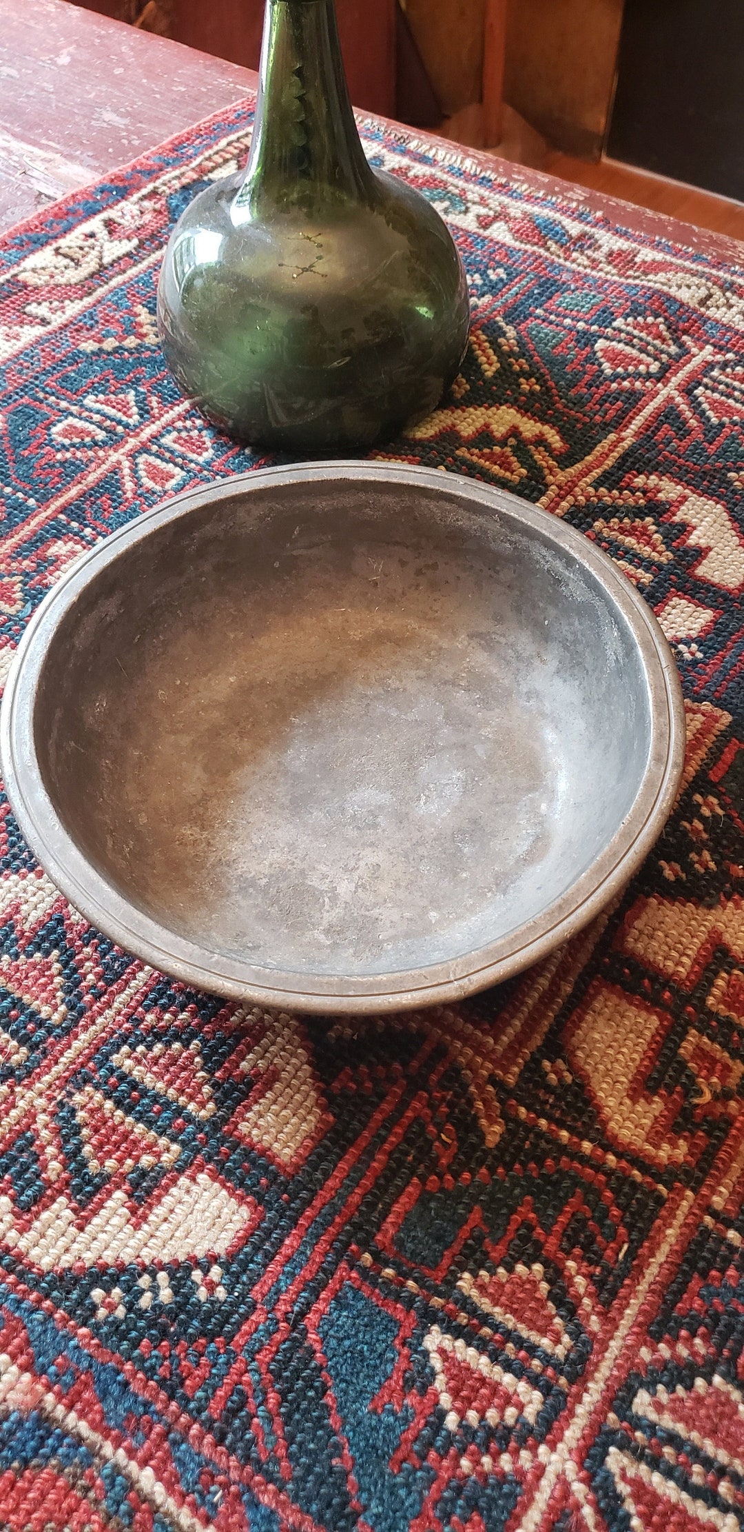 18th Century Antique Pewter Bowl,patina,primitive - Etsy