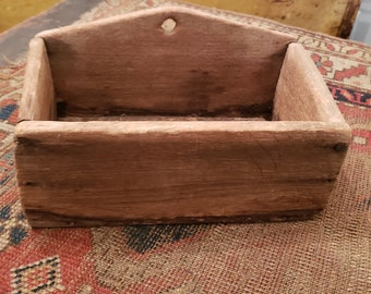 Antique Primitive Wall Box - Etsy