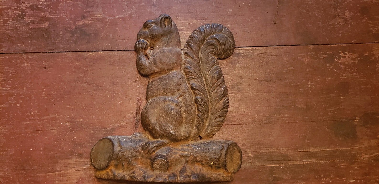 Antique Squirrel Doorstopperprimitivesgarden Decorshelf - Etsy