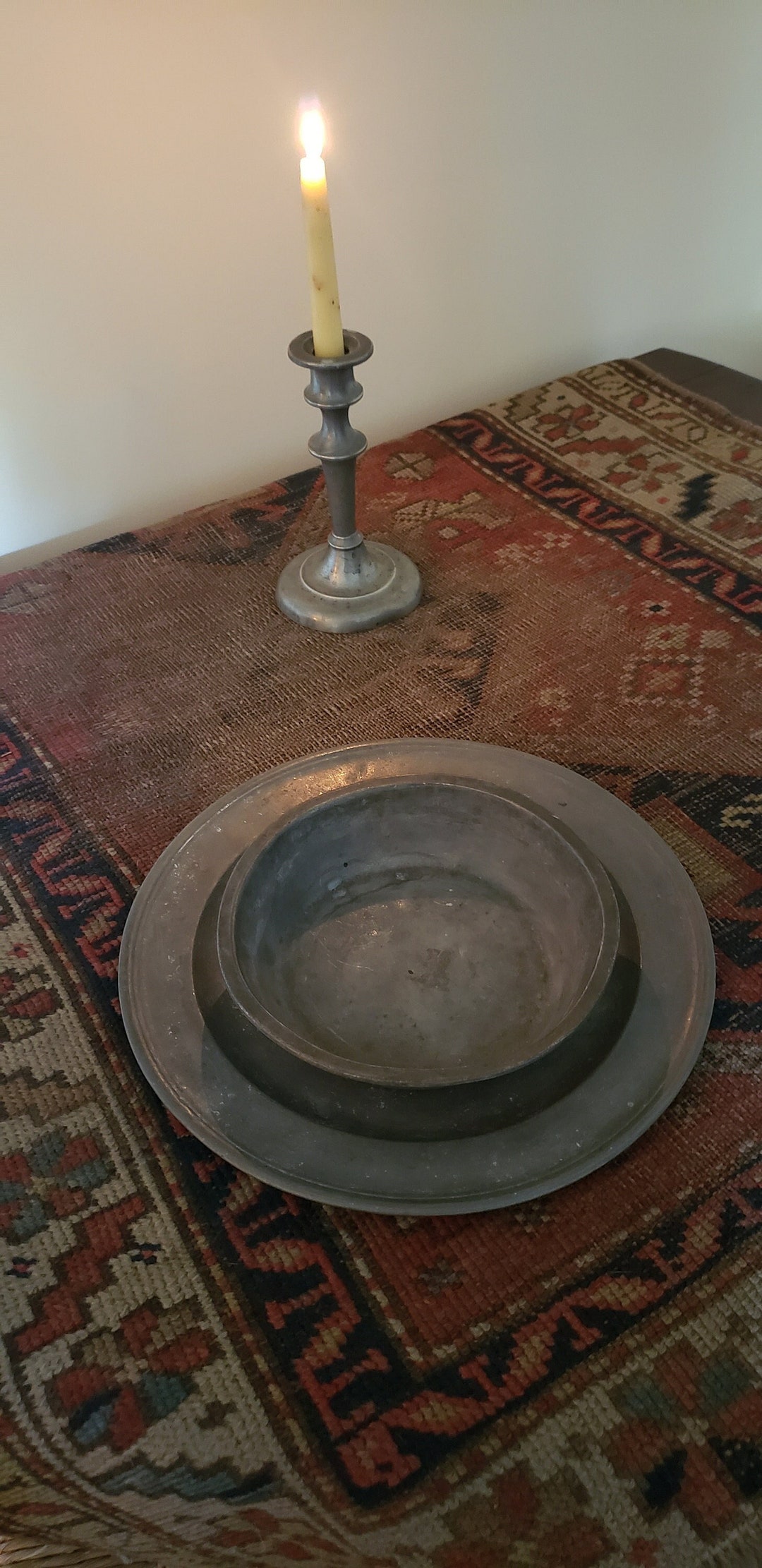 Antique Pewter Bowl,primitive,patina - Etsy