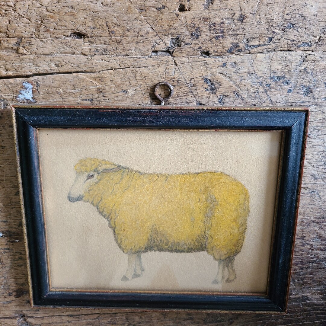 Antique Sheep Picture,primitive,sheep Collector - Etsy