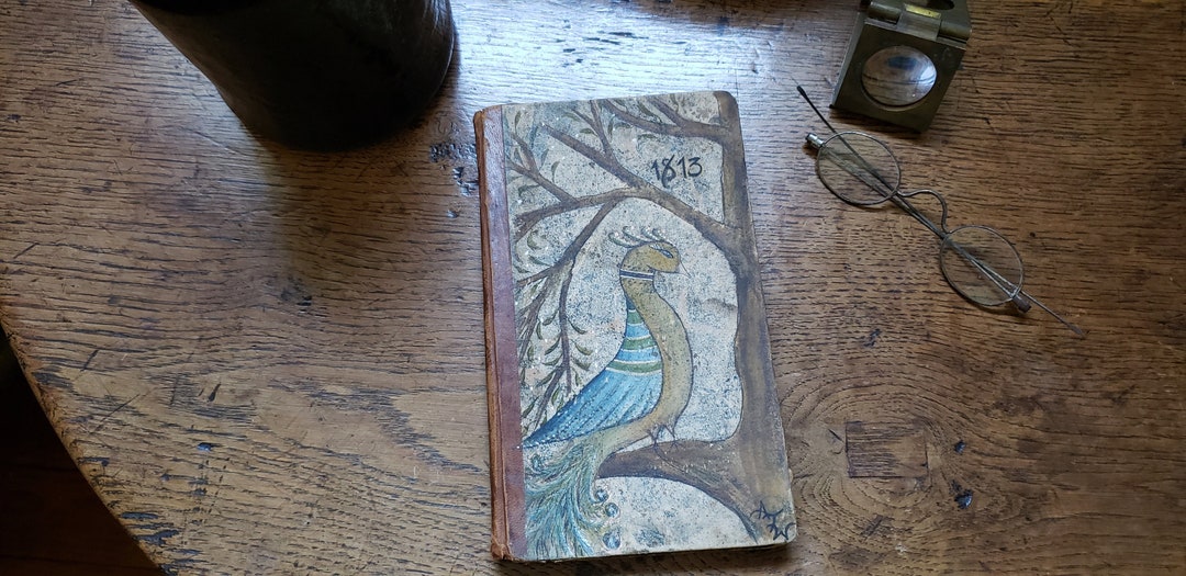 Antique Book,primitive,folkart - Etsy