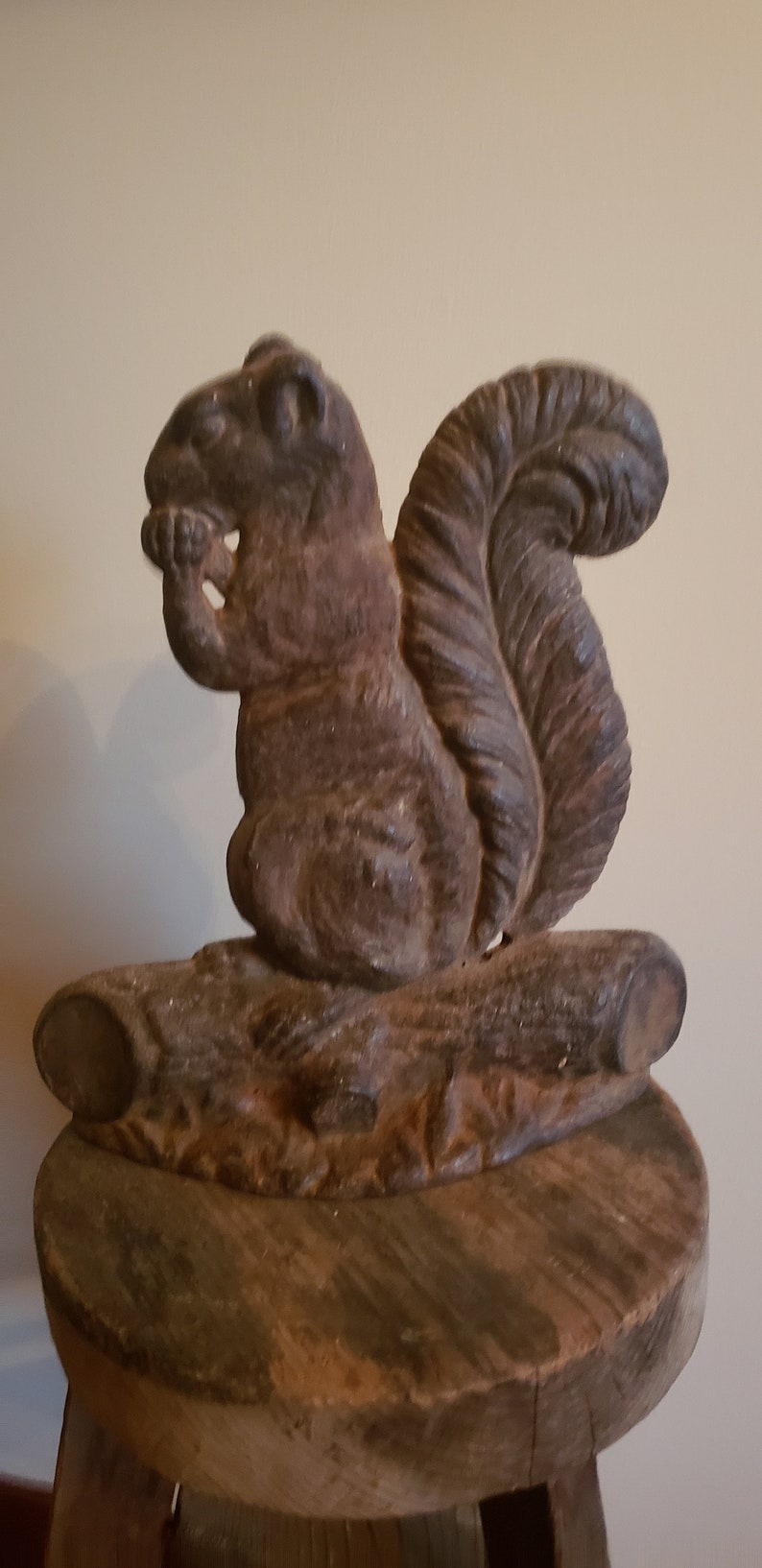 Antique Squirrel Doorstopperprimitivesgarden Decorshelf - Etsy