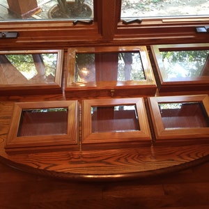 Butternut Display Case, Hinged Glass Top - Etsy