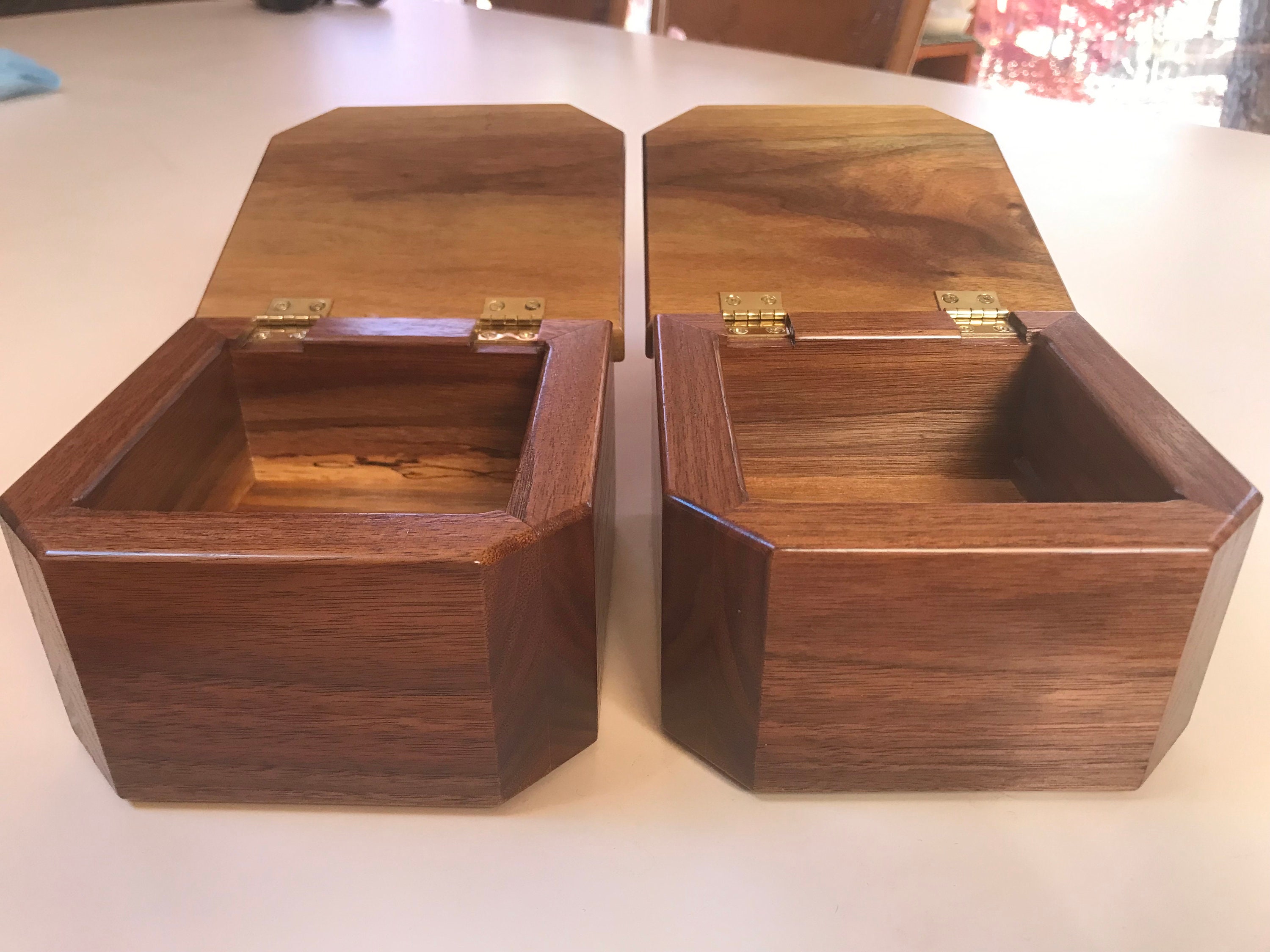 Pair of Solid NC Grown Walnut Gift Boxes - Etsy