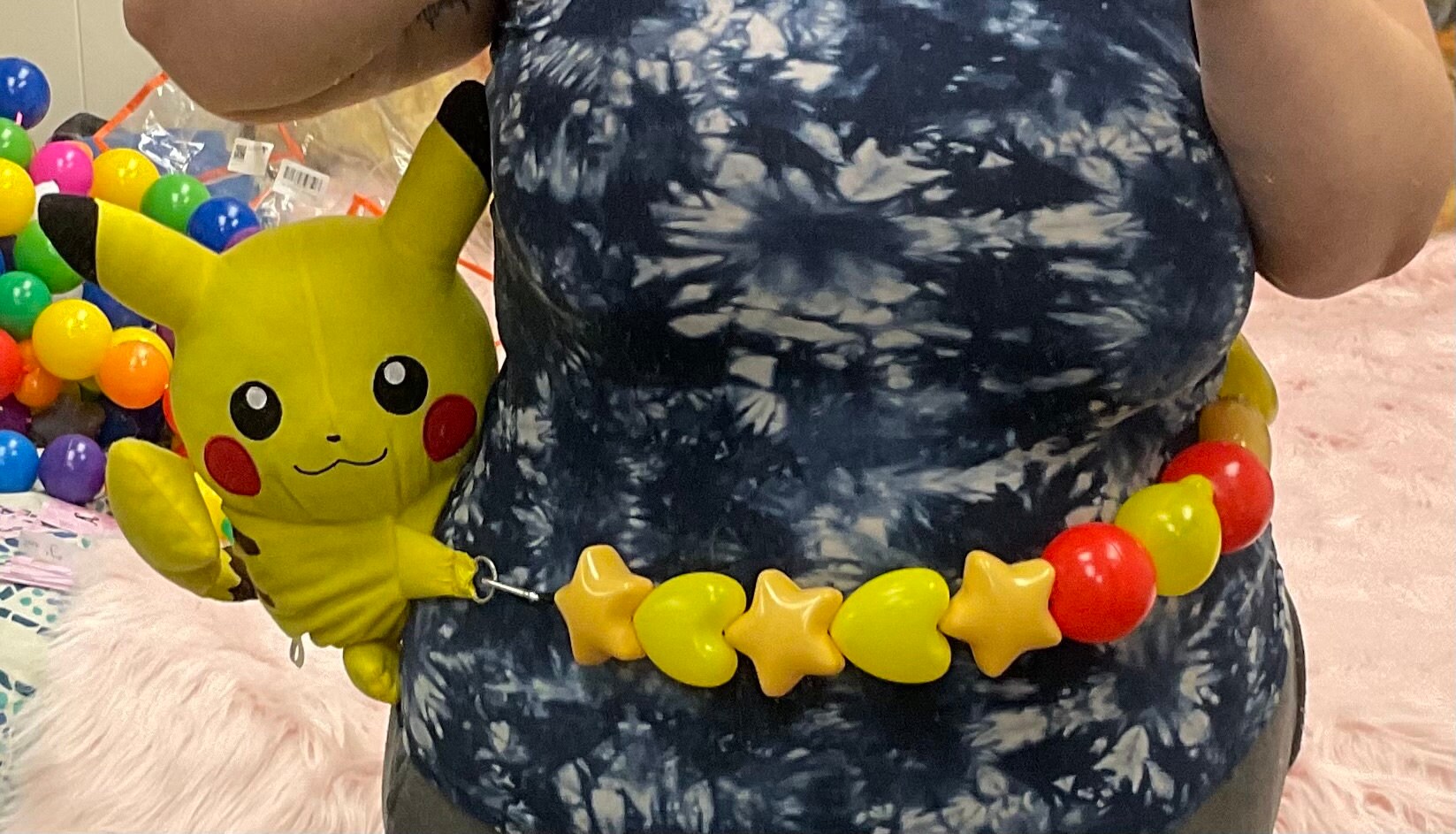 Kandi Pikachu Hip Bag Accessory - Etsy