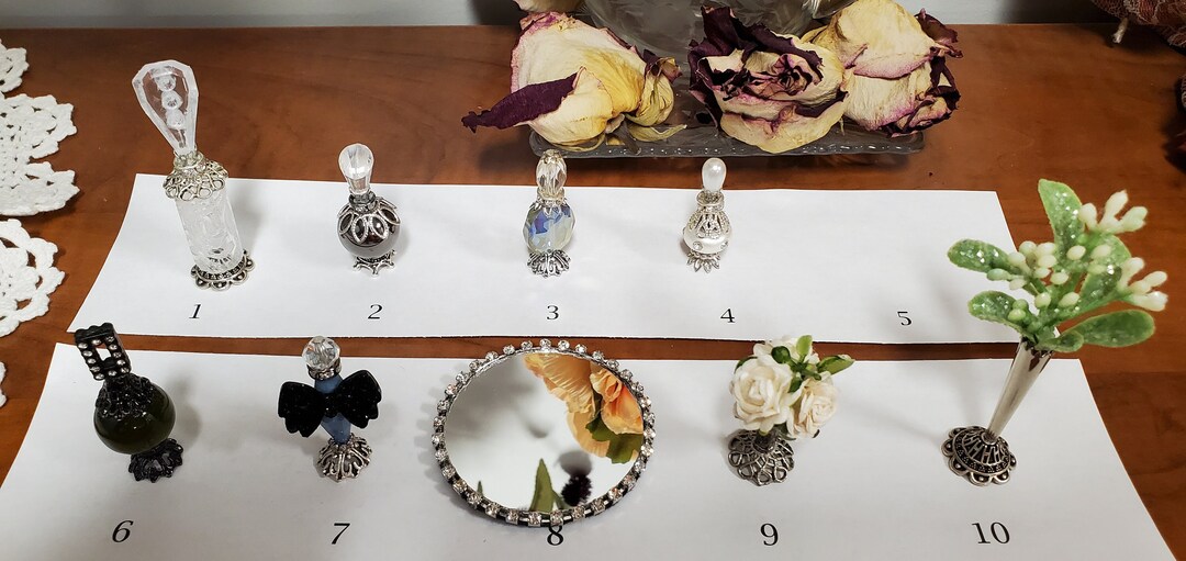 Miniature Perfume Bottle, Hand Made,fairy Garden, Dollhouse, Miniature ...