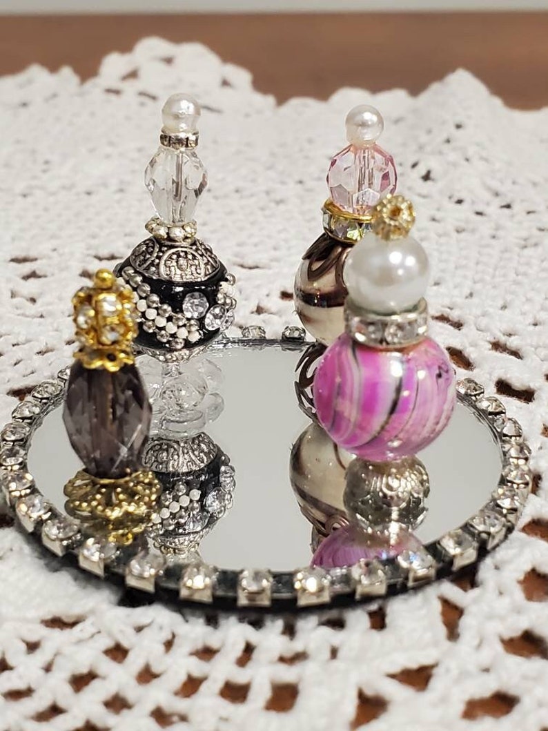 Miniature Perfume Bottle Set: Dollhouse Fairy Garden Vanity, 5-piece - Etsy
