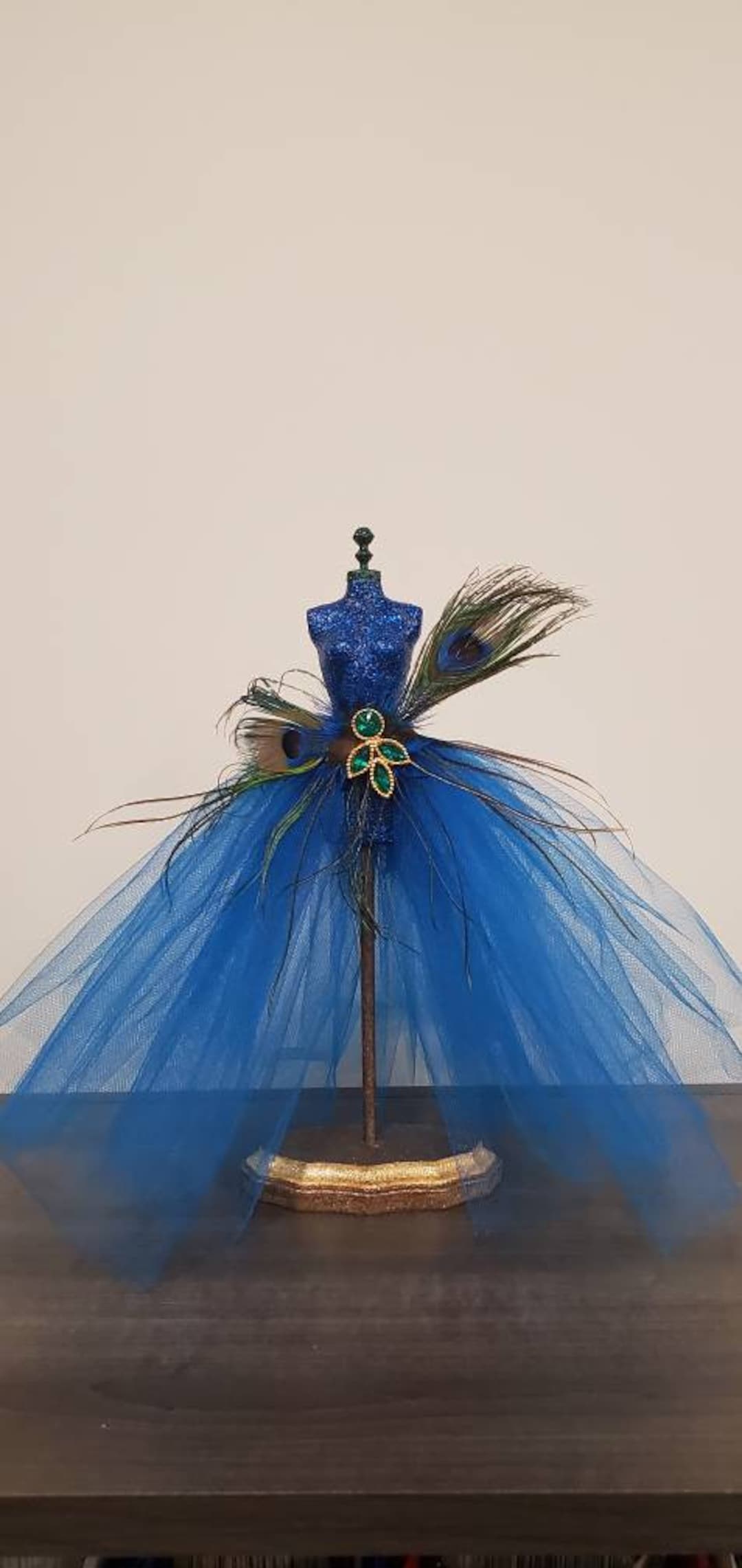 Peacock Dress Form,mannequin Dress, Mini Dress,6th Scale Hand Made ...