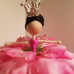 Handmade Pink Fairy Princess Doll With Crown: Customizable Ornament - Etsy