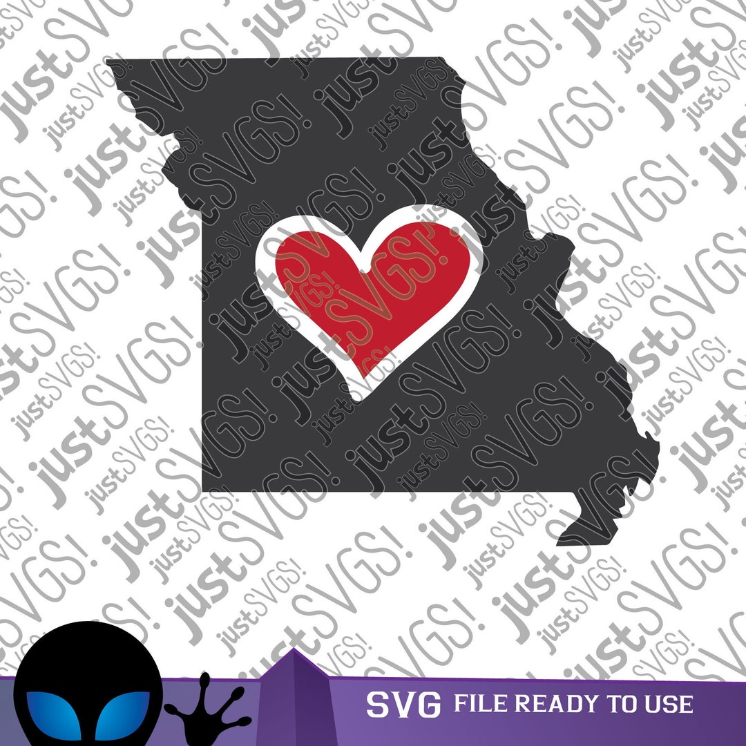 Missouri Love Svg Love My State Svg, Love MO Svg, MO Svg, Missouri Svg ...
