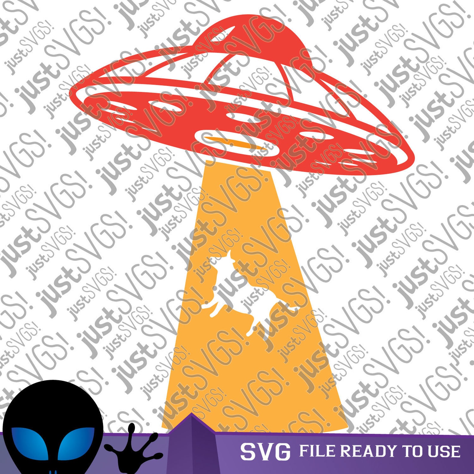 UFO Cow SVG Aliens Svg UFO Svg Alien Svg Flying Saucer | Etsy