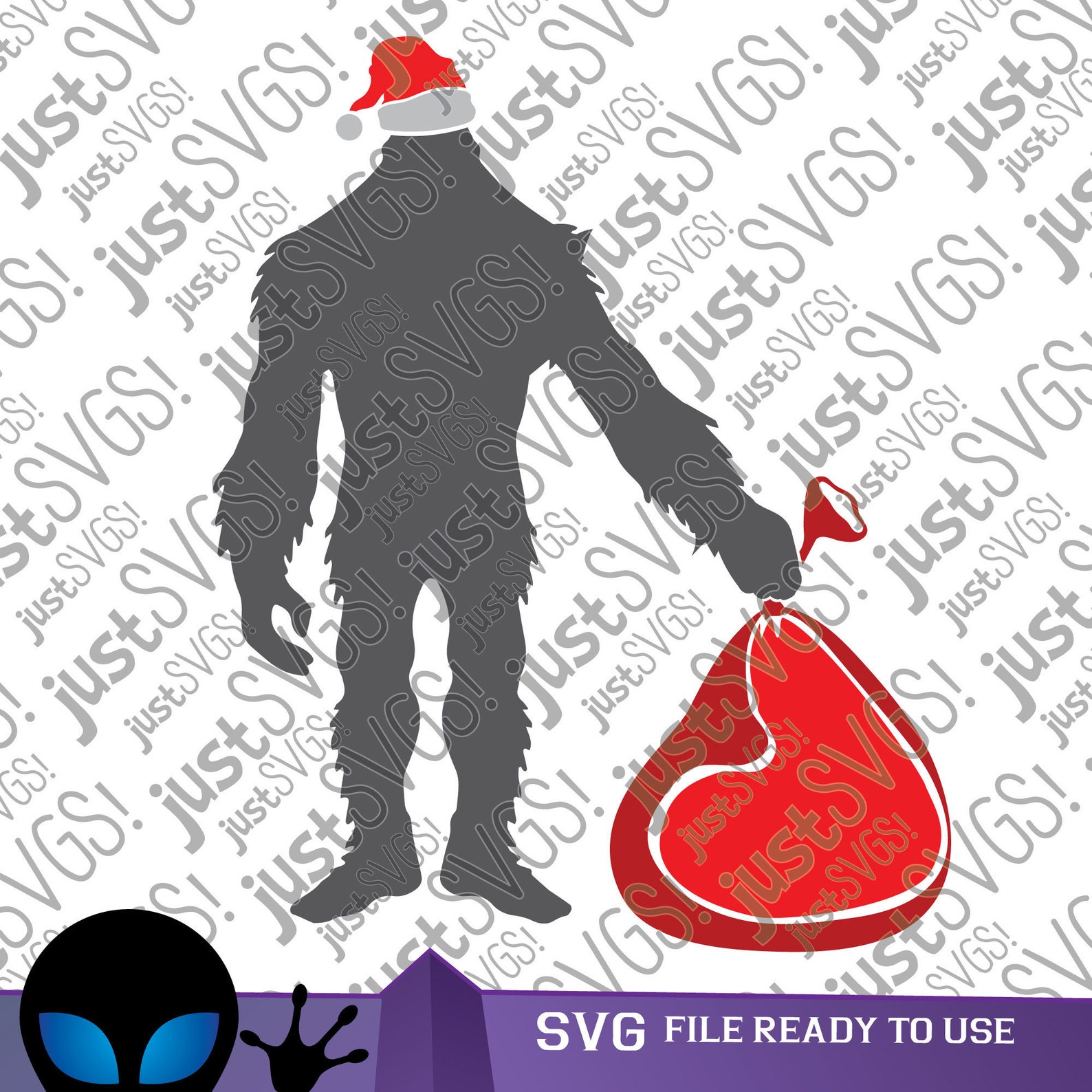 Yeti Santa Claus Svg X-mas Svg Ufo Svg Christmas Day Svg | Etsy