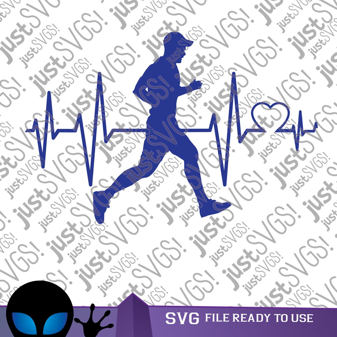 Running Heartbeat SVG, Passion Cut File (digital Download) - Etsy