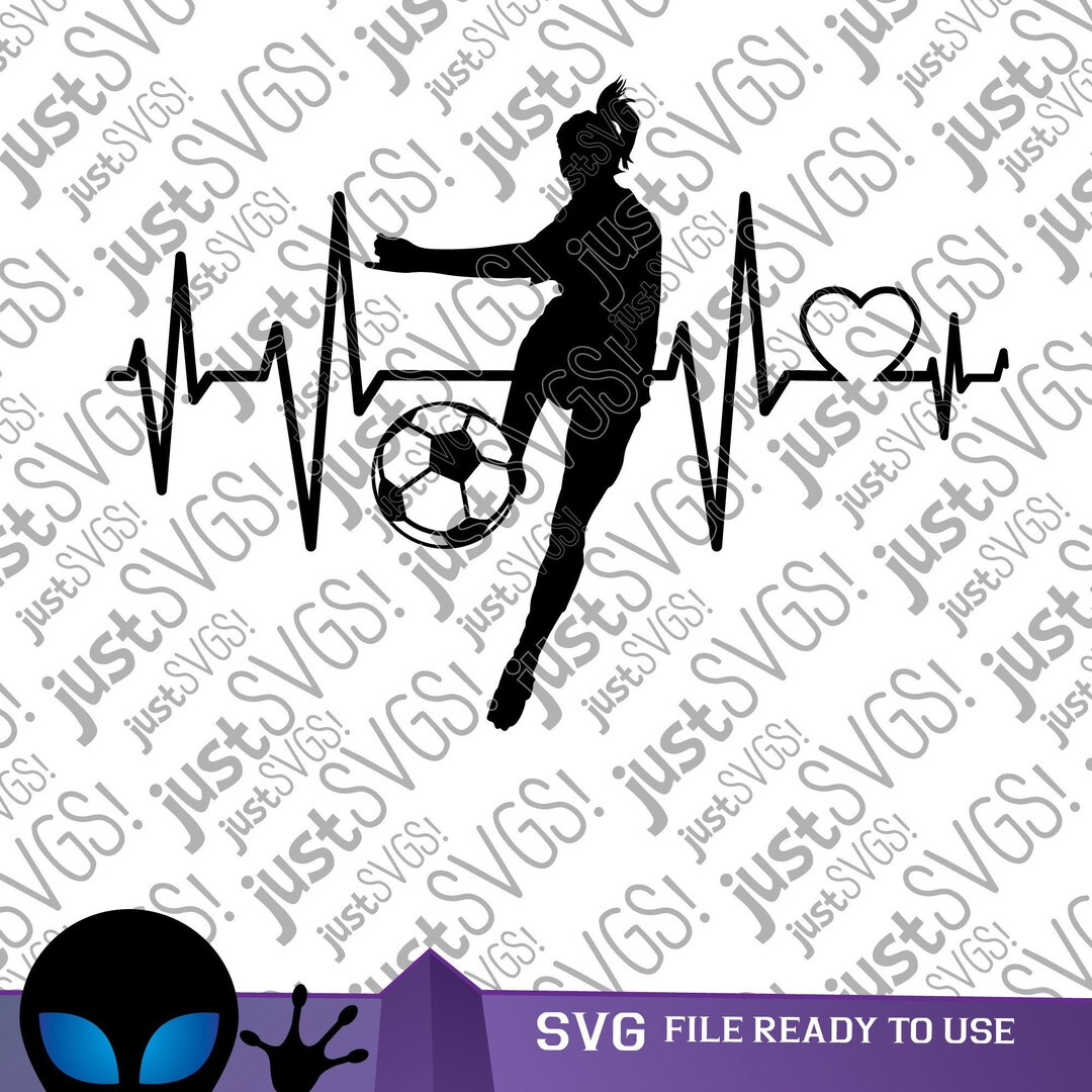 Soccer Svg, My Heart Beats for Svg, Passion Svg, Love Svg, Heartbeat ...