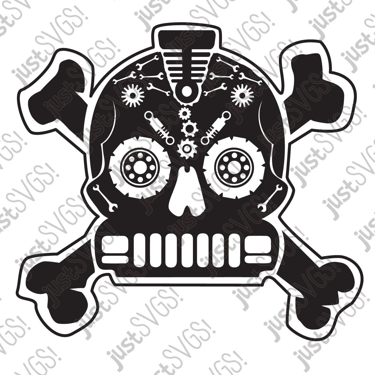 SVG- Jeep Cherokee Sugar Skull - Etsy