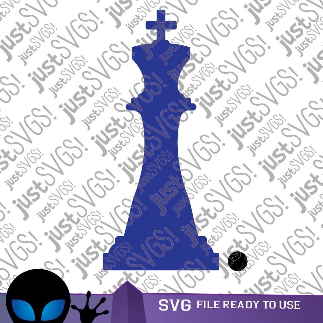 King Chess Piece SVG, Clipart, Cricut Cut File - Etsy