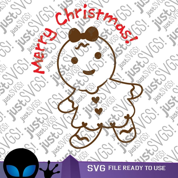 Ginger Bread Girl Svg X-mas Svg Ginger Bread Christmas Day | Etsy