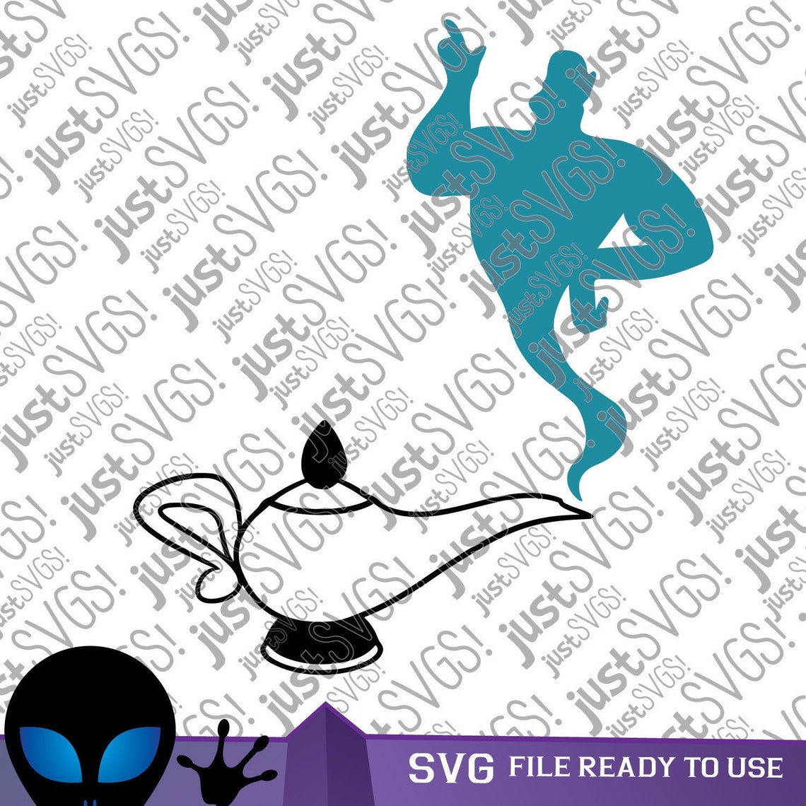 Genie Svg Genie Lamp Svg Lamp Svg Genie in a Lamp Svg Make - Etsy
