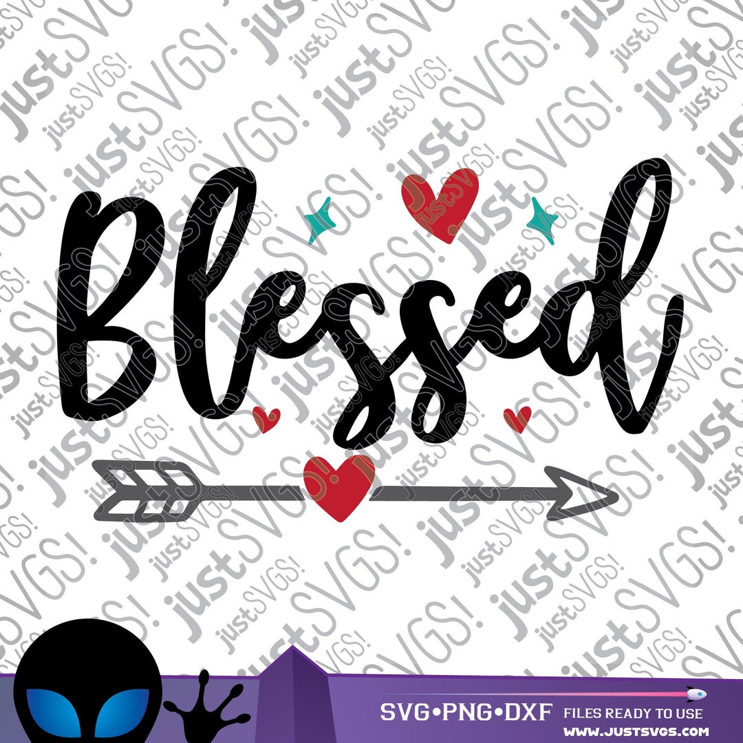 Blessed SVG, Religious Faith Clipart, Cricut Cut File - Etsy