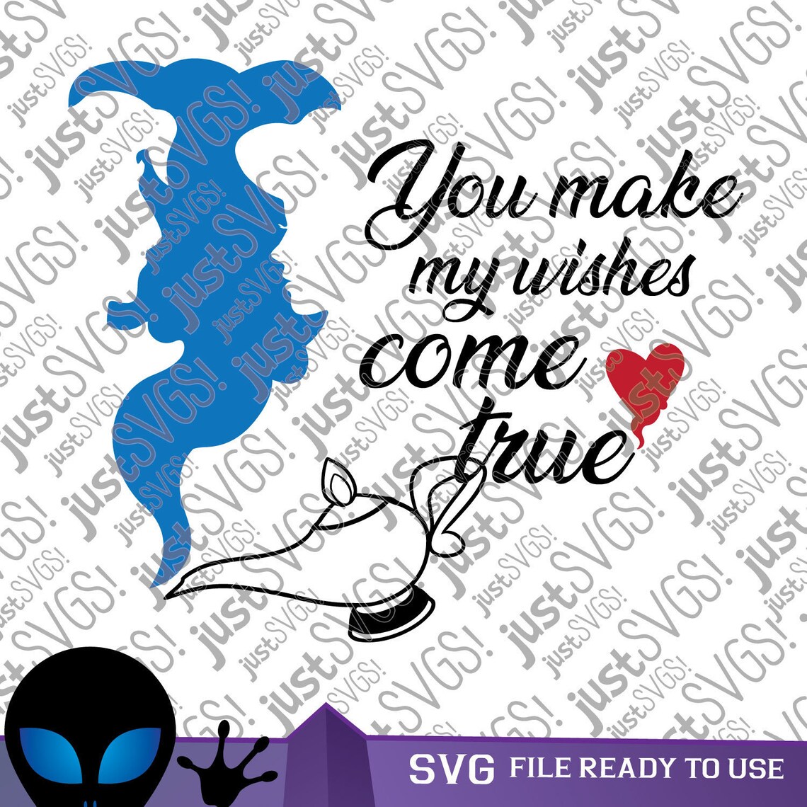 Genie Svg Genie Lamp Svg Lamp Svg Genie in a Lamp Svg Make - Etsy